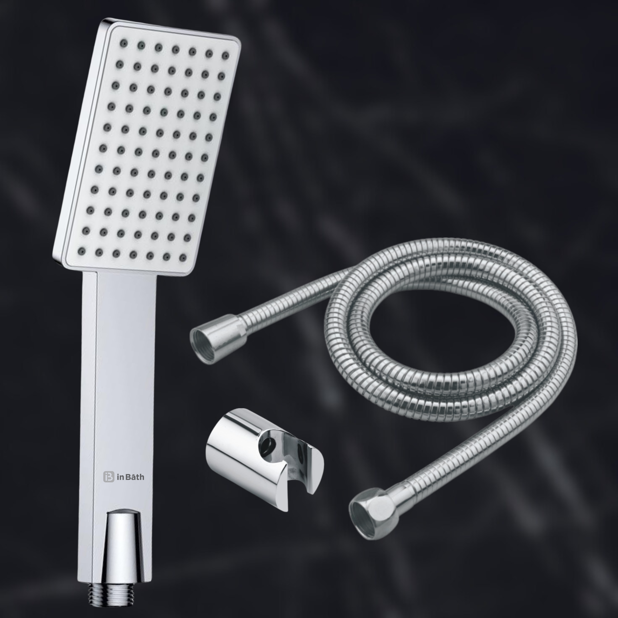 Stella Hand Shower With SS Flexible Pipe & Hook – inBath
